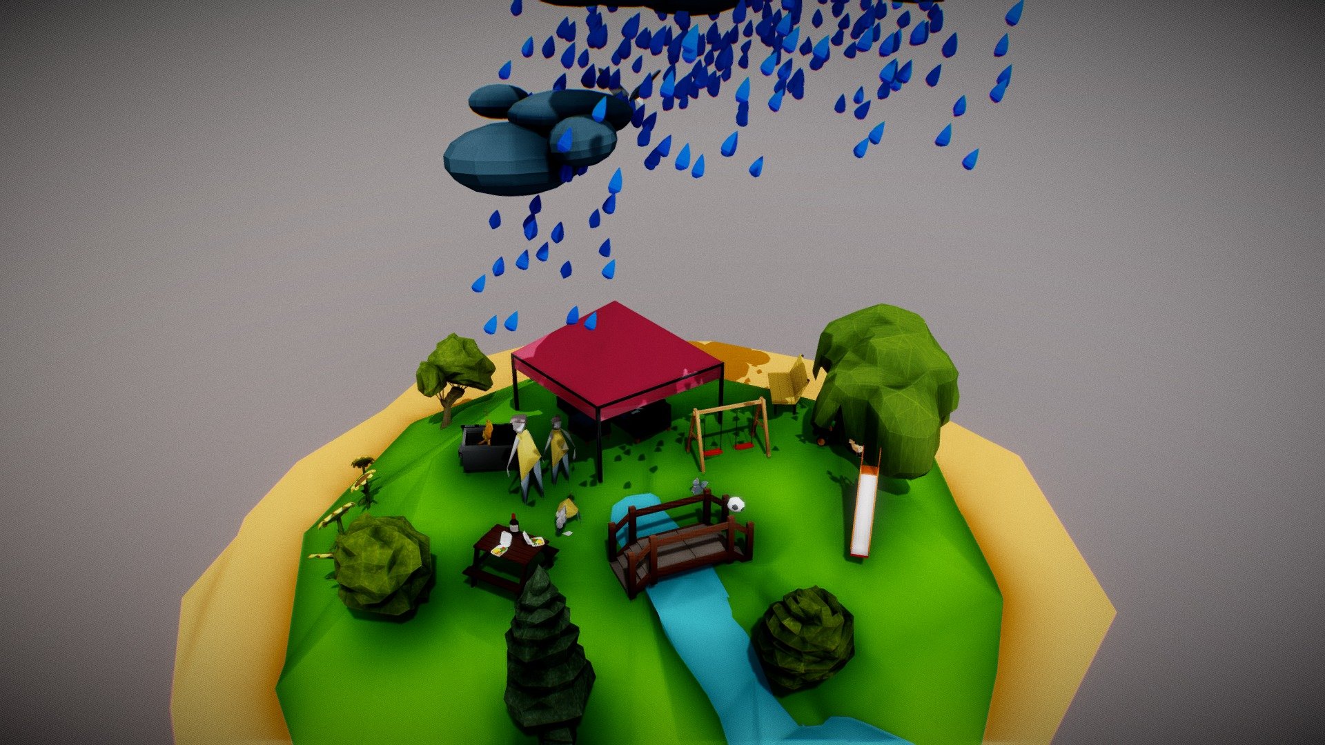 Low Poly Barbecue - Download Free 3D model by jafetmorales [b104816 ...