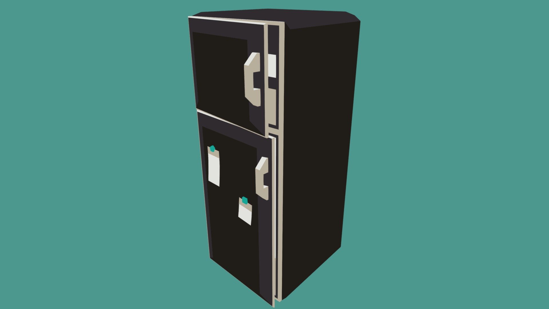 Low Poly Fridge Freezer - 3D model by Arcadiax [b104bff] - Sketchfab