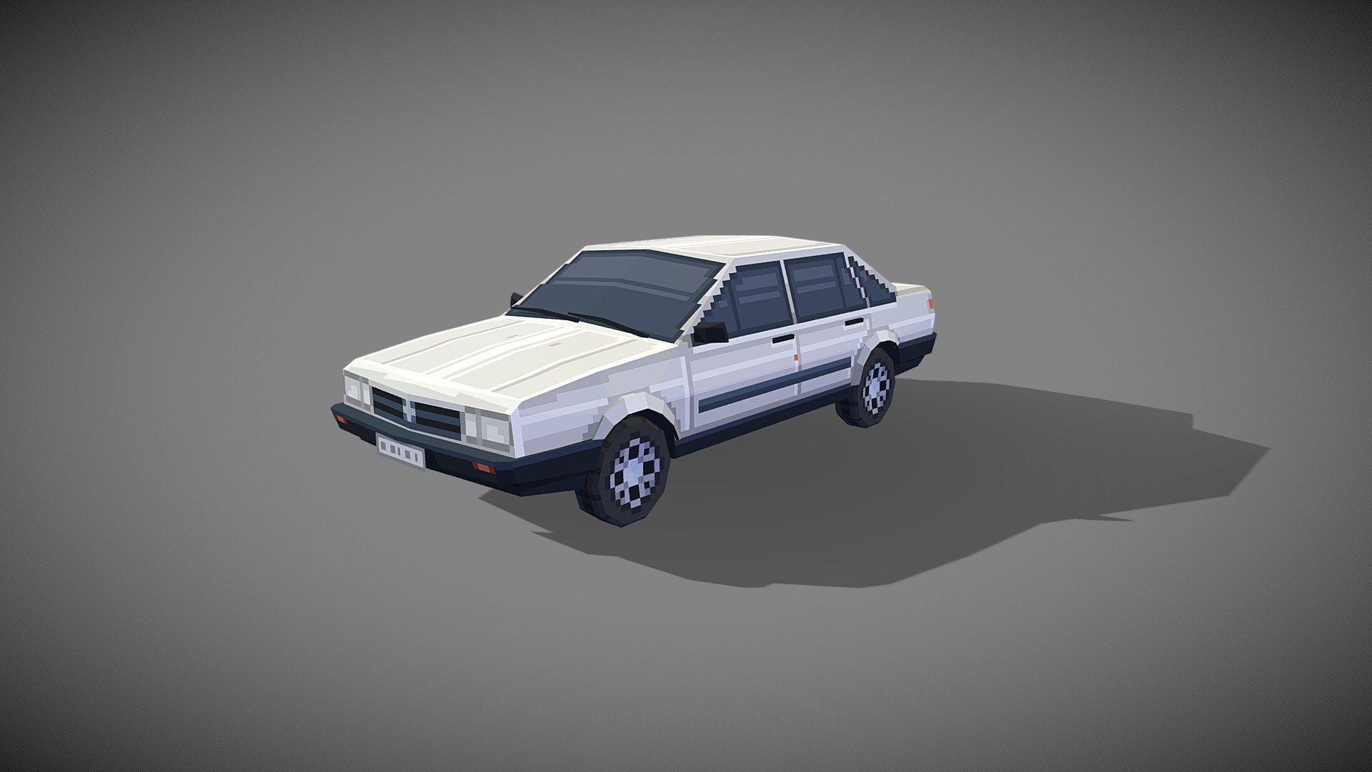 lowpoly pixel car Santana2000 v3 - Download Free 3D model by ...