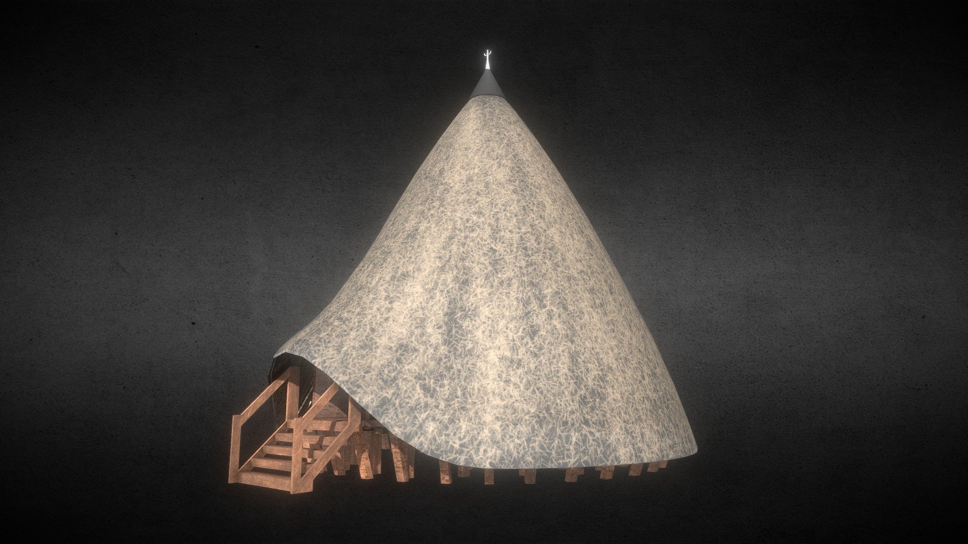 Wae Rebo Village House - 3D model by bimadwiananto [b107c69] - Sketchfab
