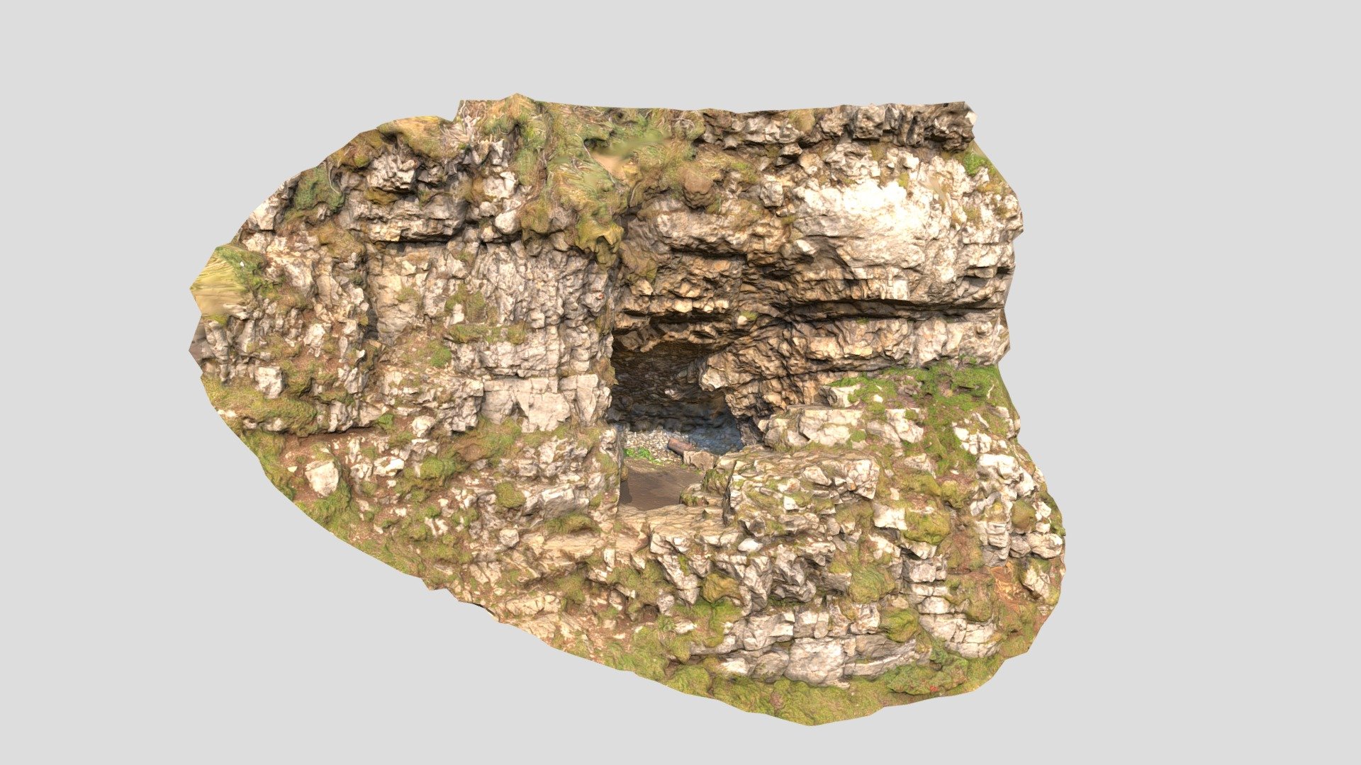 Cave Hideout during WW2 - Download Free 3D model by Per's Scan ...