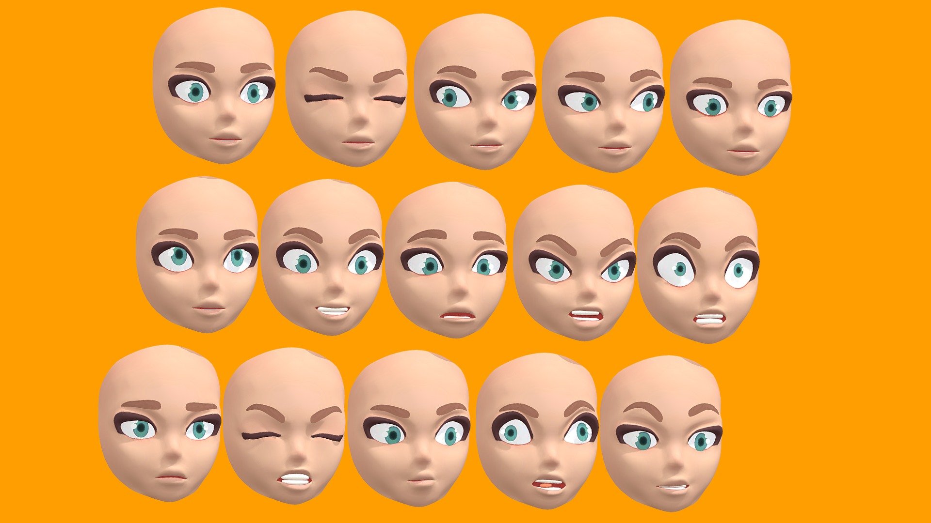 Stylized Expression Base - 3D model by Alice (@alisona) [b108f4c ...