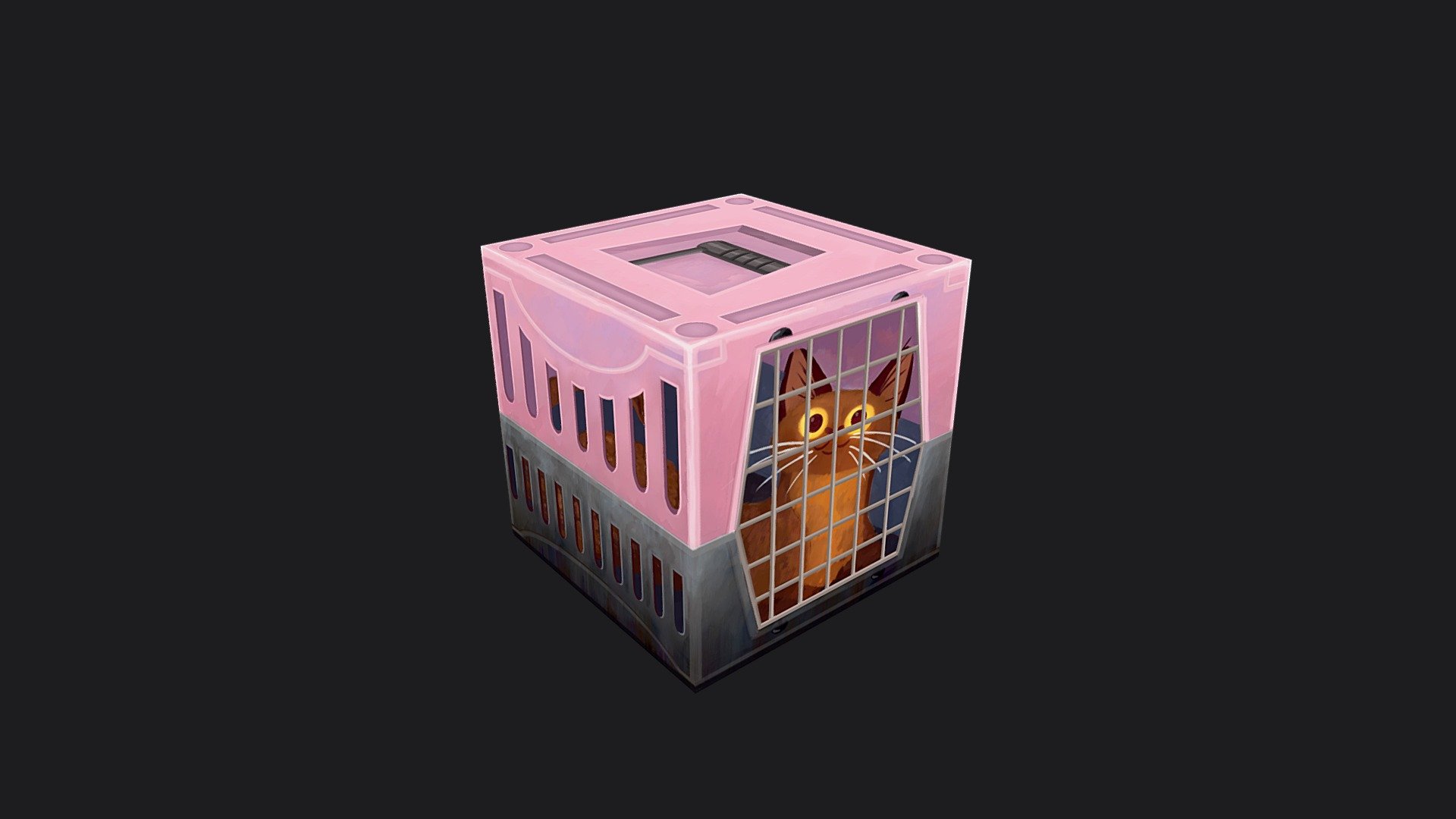 Handpainted cube, CGMA week 1 - 3D model by Enkarra [b109d62] - Sketchfab