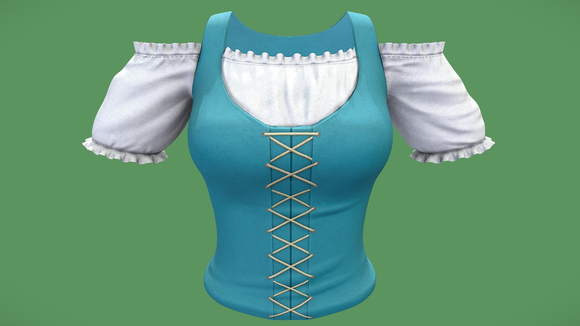 Female Medieval Frill Top - Buy Royalty Free 3D model by 3dia [b10b7a7 ...