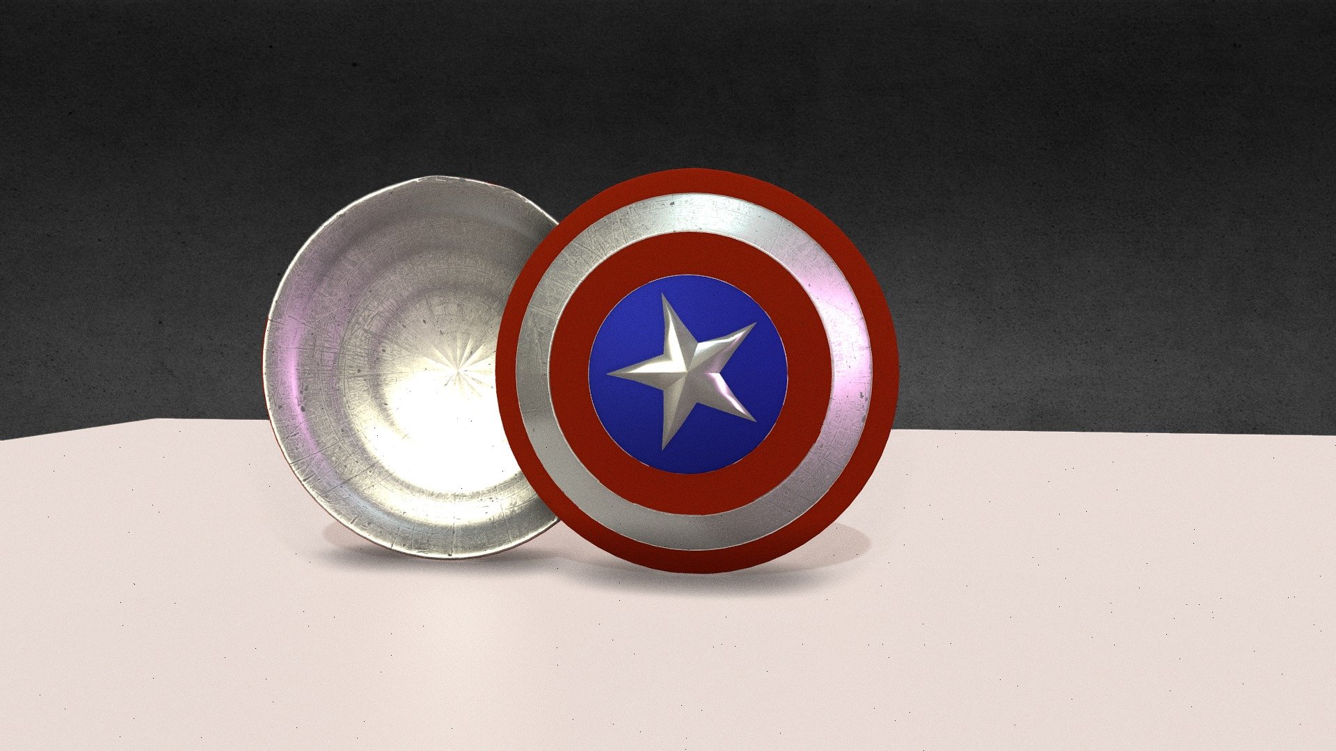 Captain America Shield - 3D model by vitufer [b10f5eb] - Sketchfab