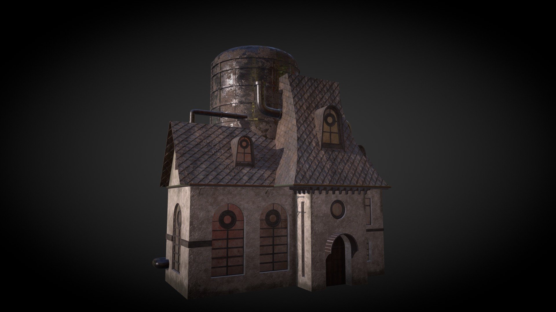 Steampunk House 01 - 3D model by 3D-DESIGN IMSA-AGENCY (@imsa) [b110248 ...