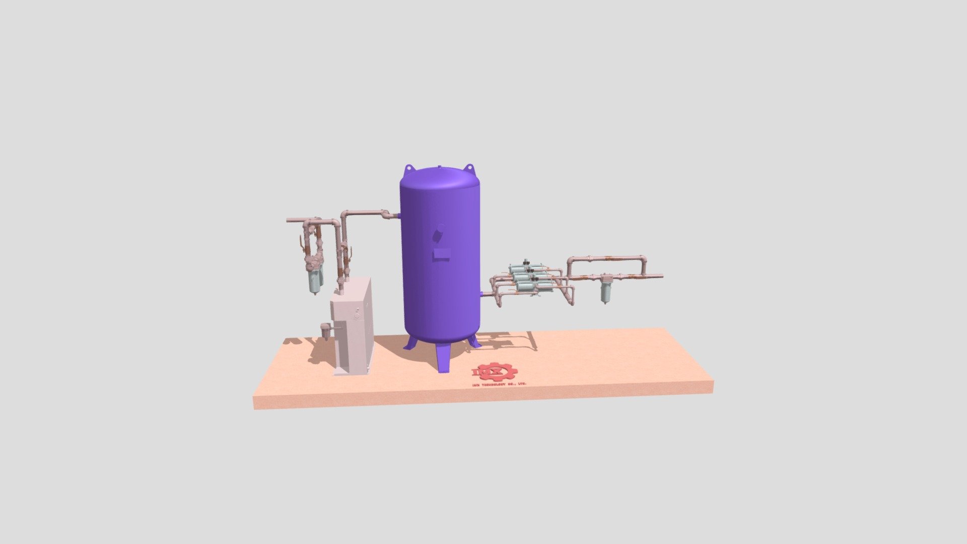 Compressed Air Booster System VER2 - 3D model by IMX Technology Co ...