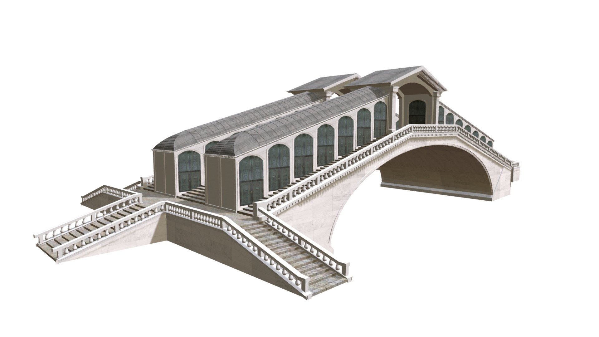 Rialto Bridge - Buy Royalty Free 3D model by renato.lt (@renato.lt_3D) [b11da6c] - Sketchfab Store