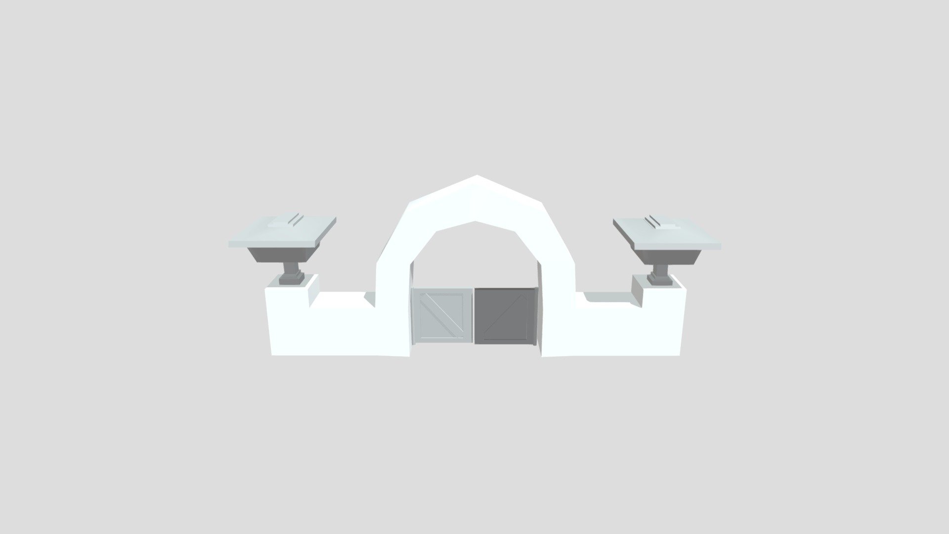 Main Gate - Download Free 3D model by jamesm71 [b120991] - Sketchfab