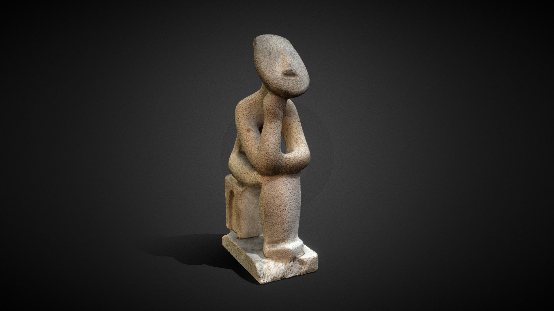 Cycladic thinker - 3D model by Virtual Vision (@baroka) [b120d49 ...