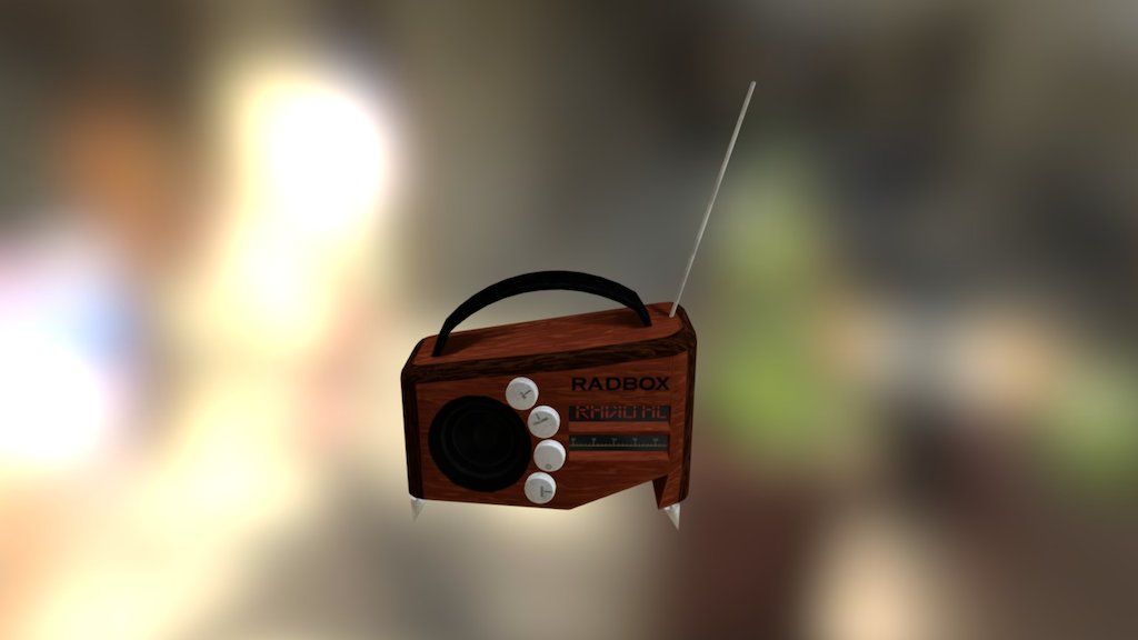 Low Poly Radio - 3D model by Orthyker [b12226c] - Sketchfab