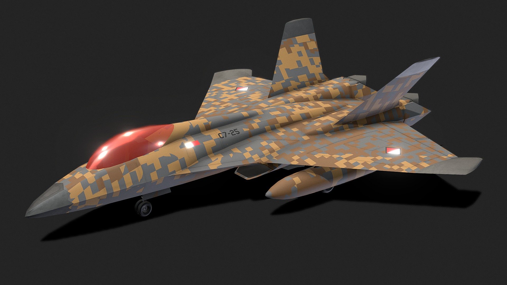 T-110/S Shadow (Desert camouflage) - 3D model by nestor_d [b1223ce ...
