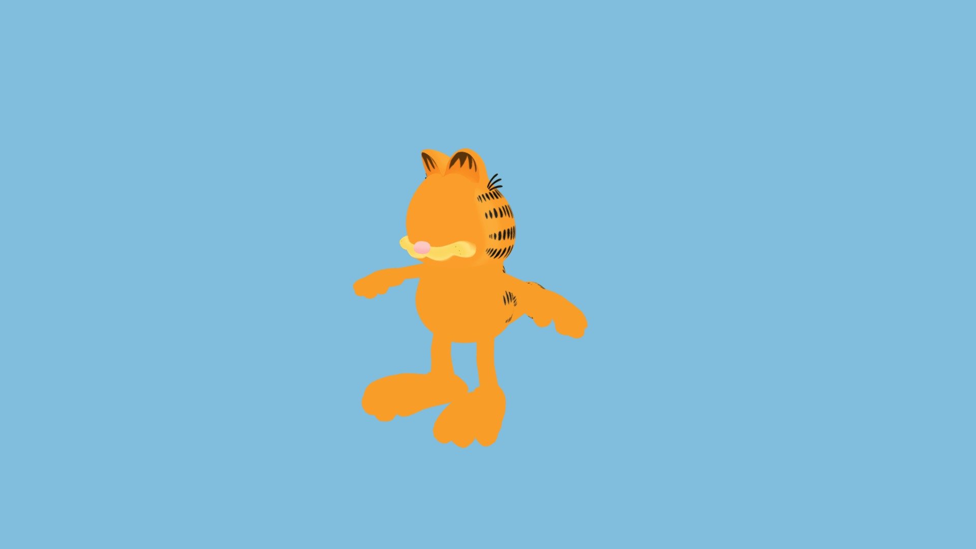 Garfield (The Garfeild Show) - Download Free 3D model by Romyblox1234 ...
