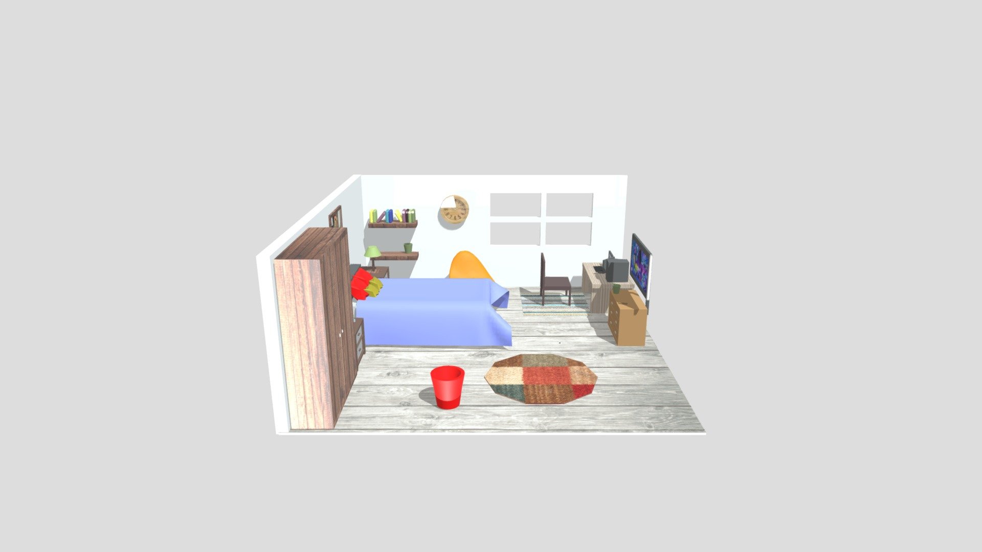 Cuarto Lowpoly Modeling - 3D model by MateoBosa [b1265c9] - Sketchfab