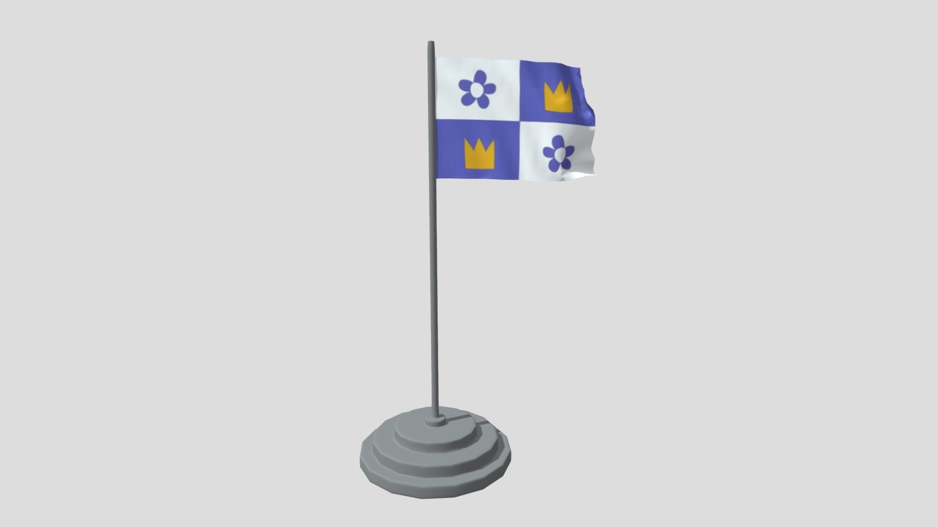 animated-flag - Download Free 3D model by Mylom [b12835e] - Sketchfab