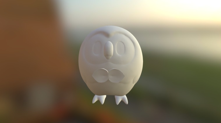 Rowlet - Grass Starter Pokemon - 3D model by savvysavannah [b129692 ...