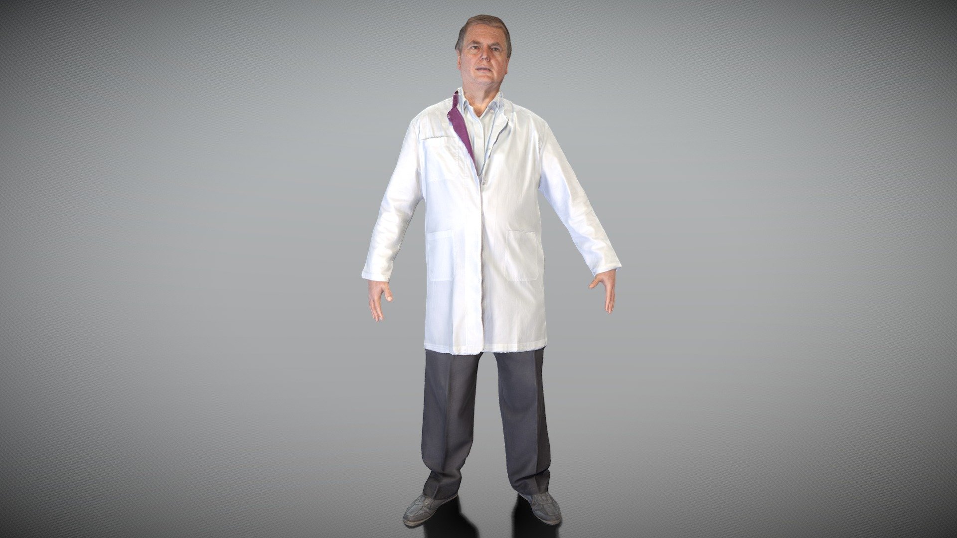 Middle-aged medical doctor male 164 - Buy Royalty Free 3D model by ...