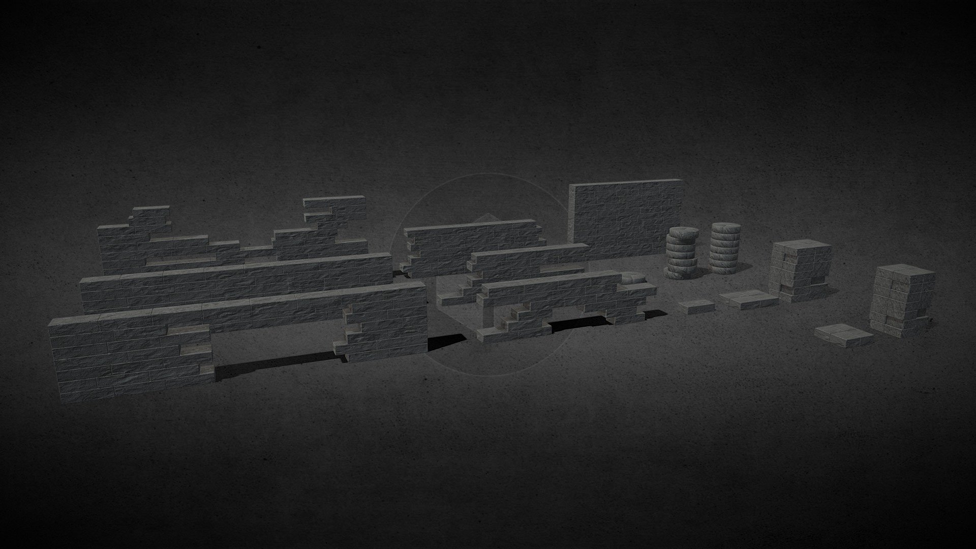 Modular Stone Walls - Buy Royalty Free 3D model by MOJackal [b12ca9b ...