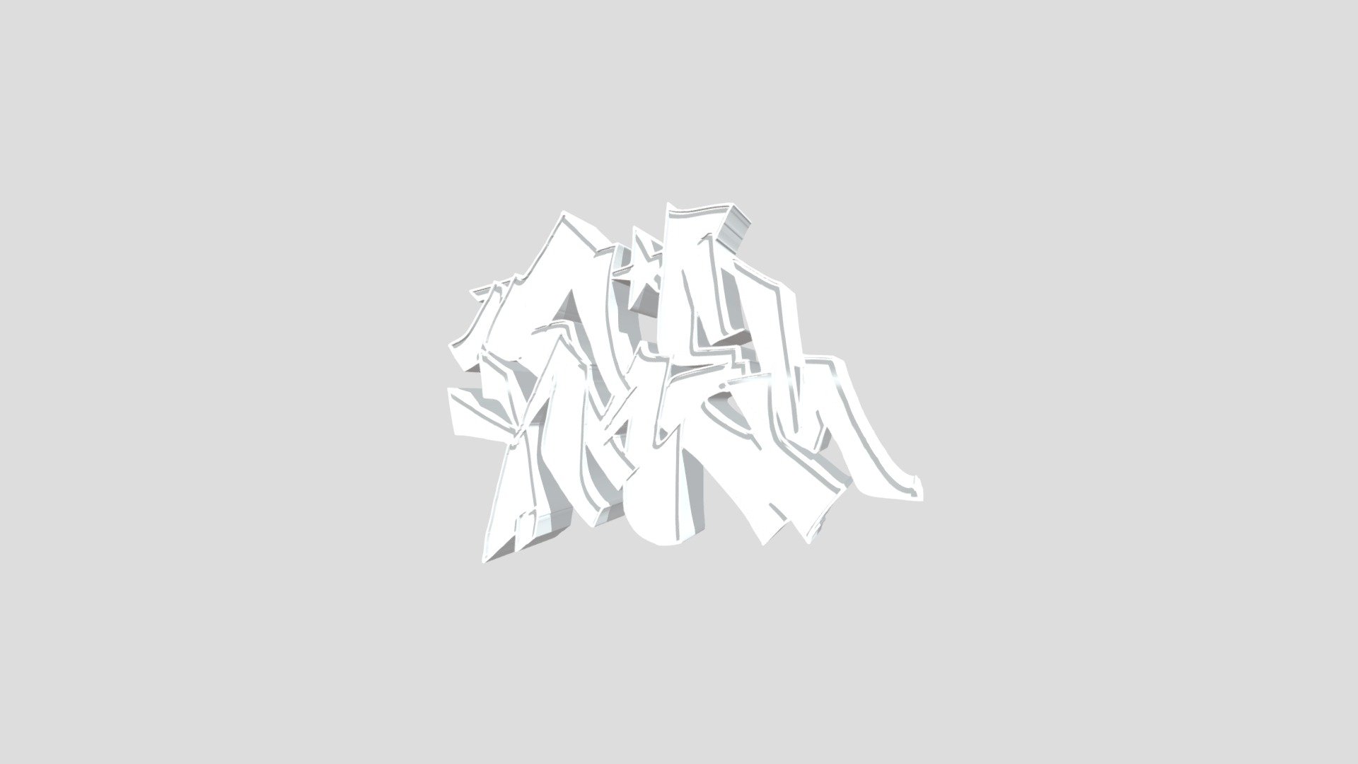 First graffiti 3d - 3D model by dumsito [b12d561] - Sketchfab