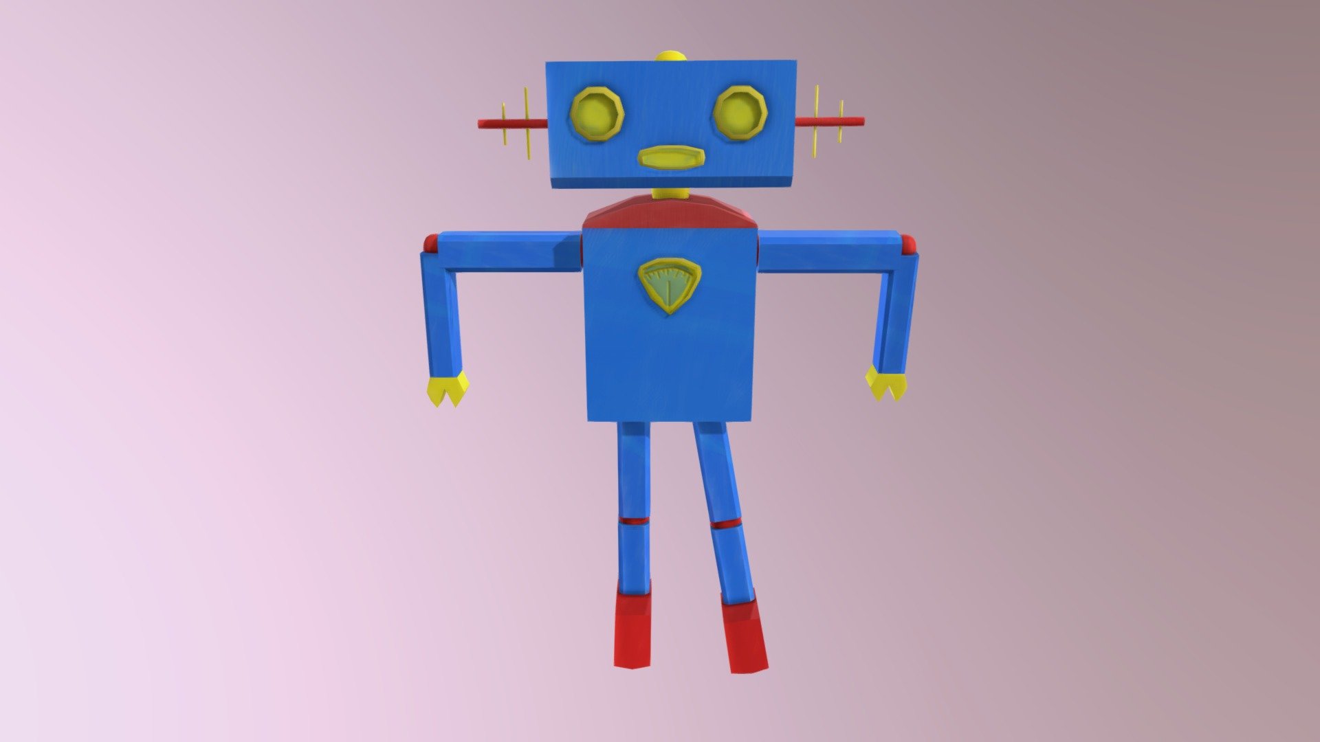 Robot Animated - 3D model by Chaosmoon68 [b12edfb] - Sketchfab