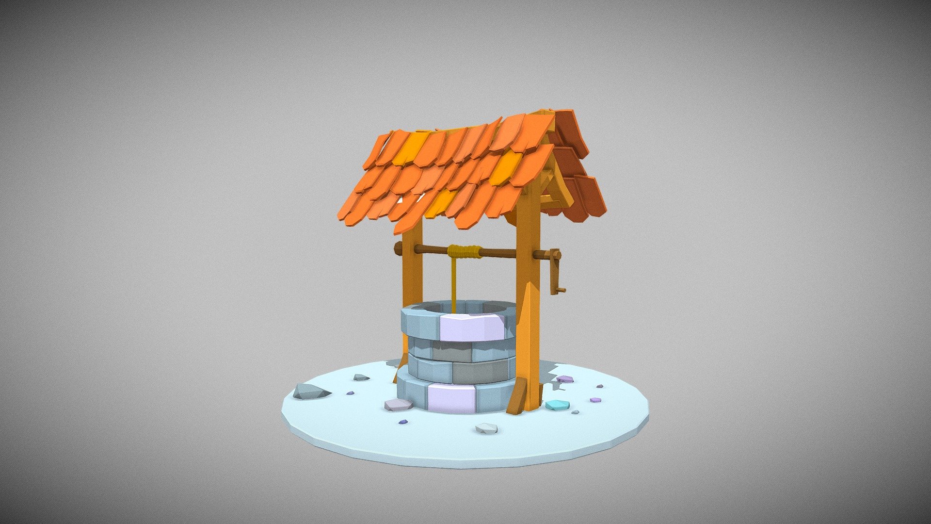 Low poly well - 3D model by gabba3D (@gabba82) [b12f0ed] - Sketchfab