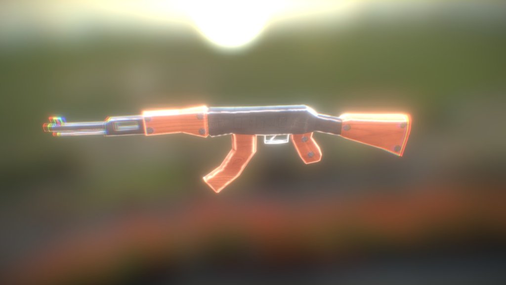Low Poly Gun - Download Free 3D model by Cheruku Raju (@rajucheruku3d ...