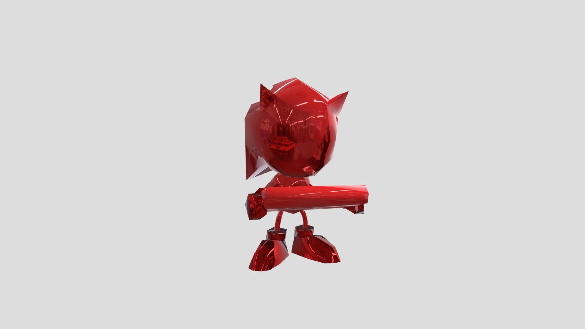 shiny sonic gaming - 3D model by caidenperyer [b1307de] - Sketchfab