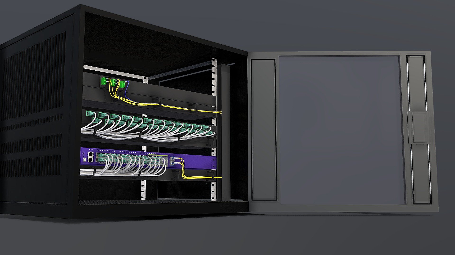 FiberLan rack setup - Download Free 3D model by Rasmus (@Rasmus82 ...