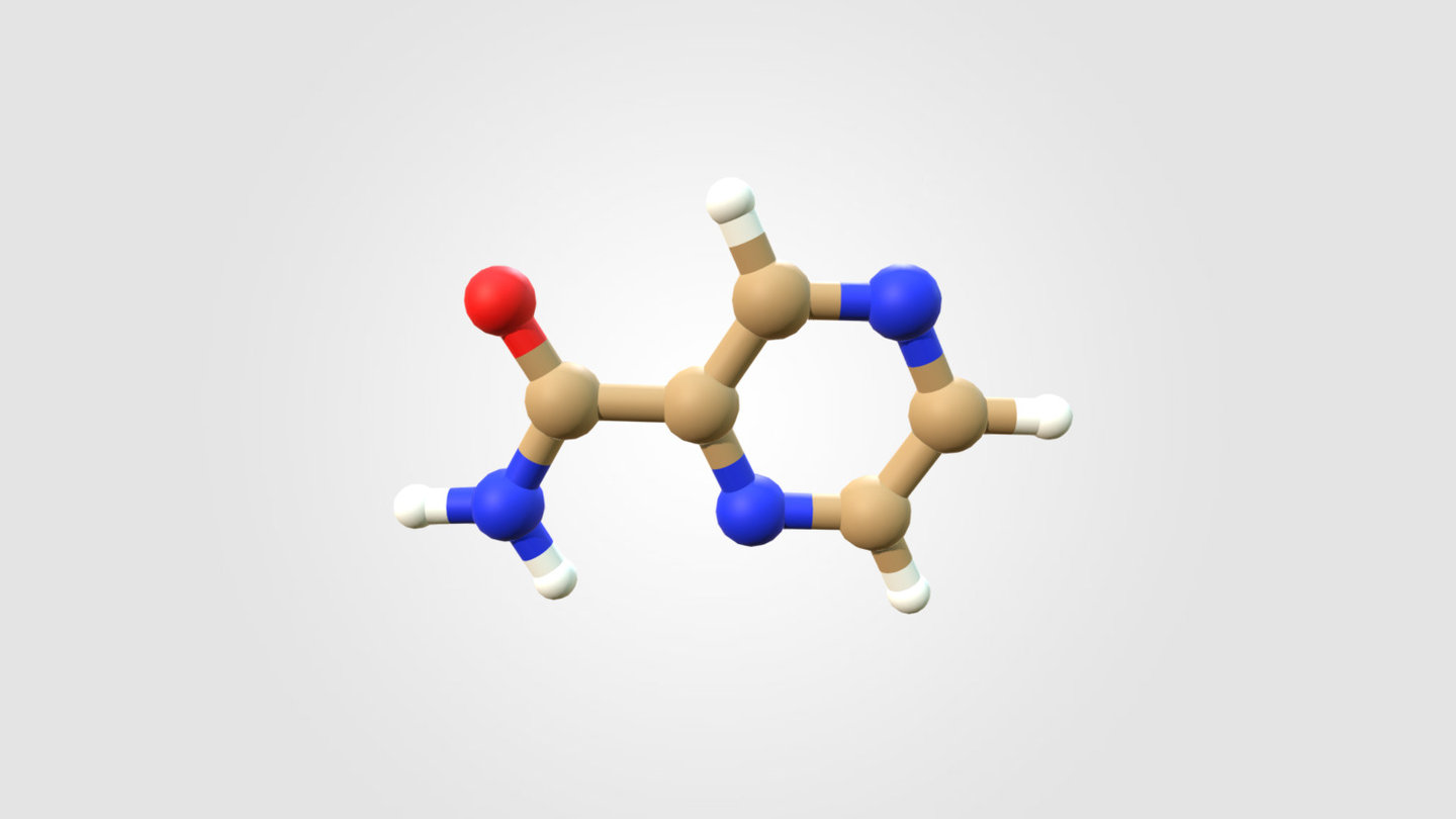 Pyrazinamid - 3D model by DocCheck [b131a9f] - Sketchfab