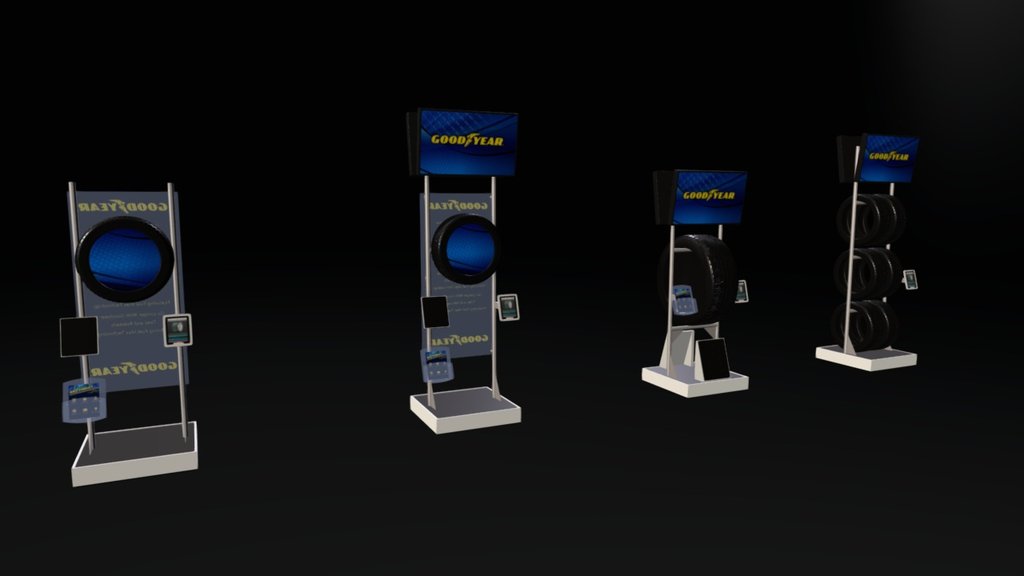COMM TRUCK TIRE STAND A : MULTIPLES - 3D model by Communication ...