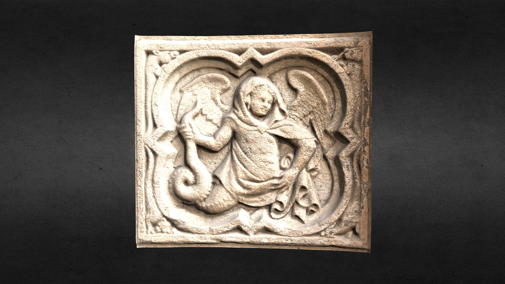 Fée anguipède, cathédrale de Rouen - 3D model by william.hungerford ...