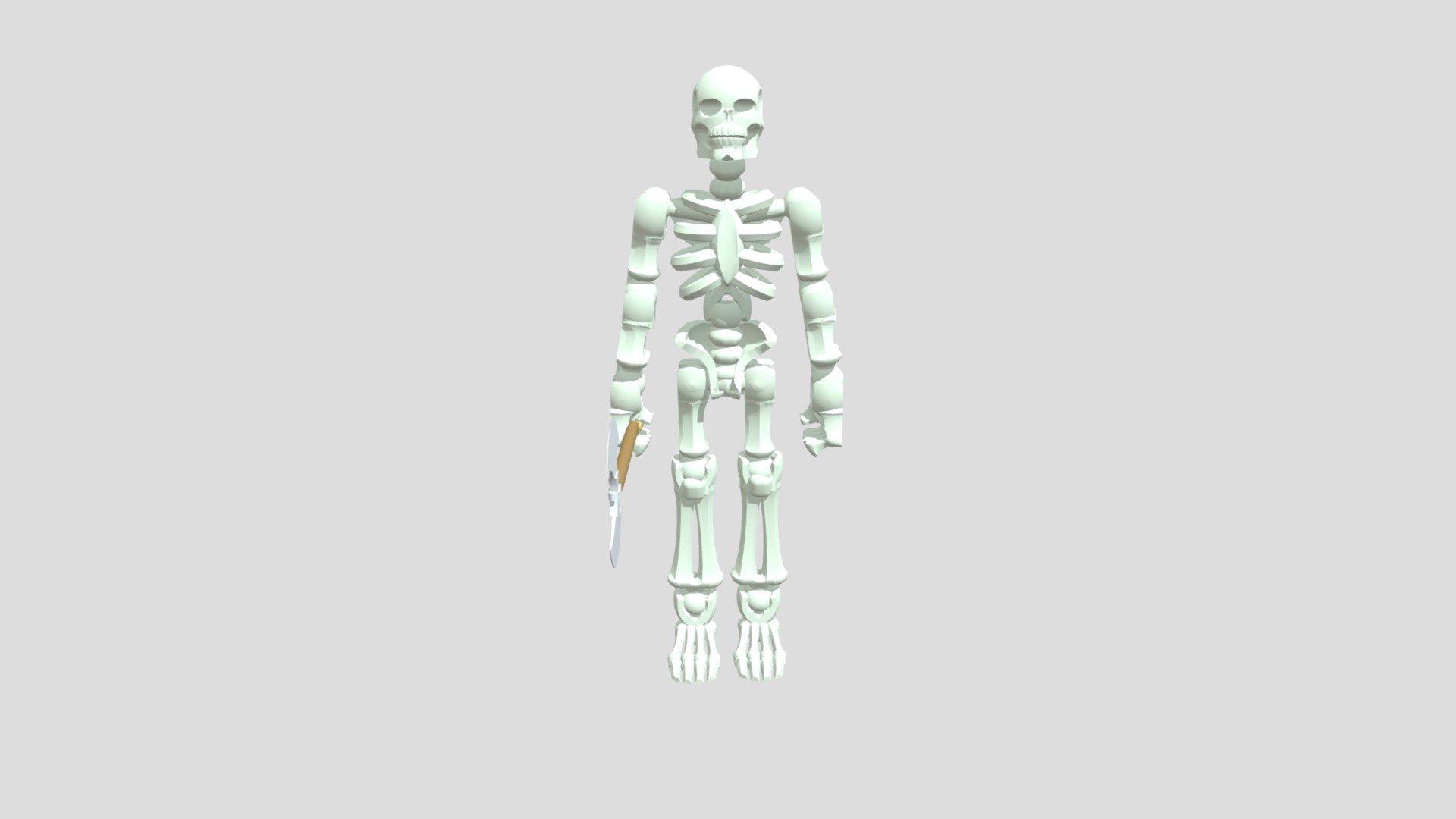 skeleton with axe - Download Free 3D model by mczwb82 [b13605e] - Sketchfab