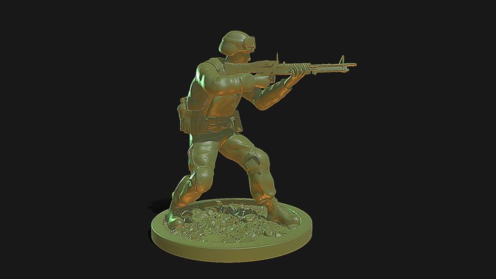 Military-soldier 3D models - Sketchfab