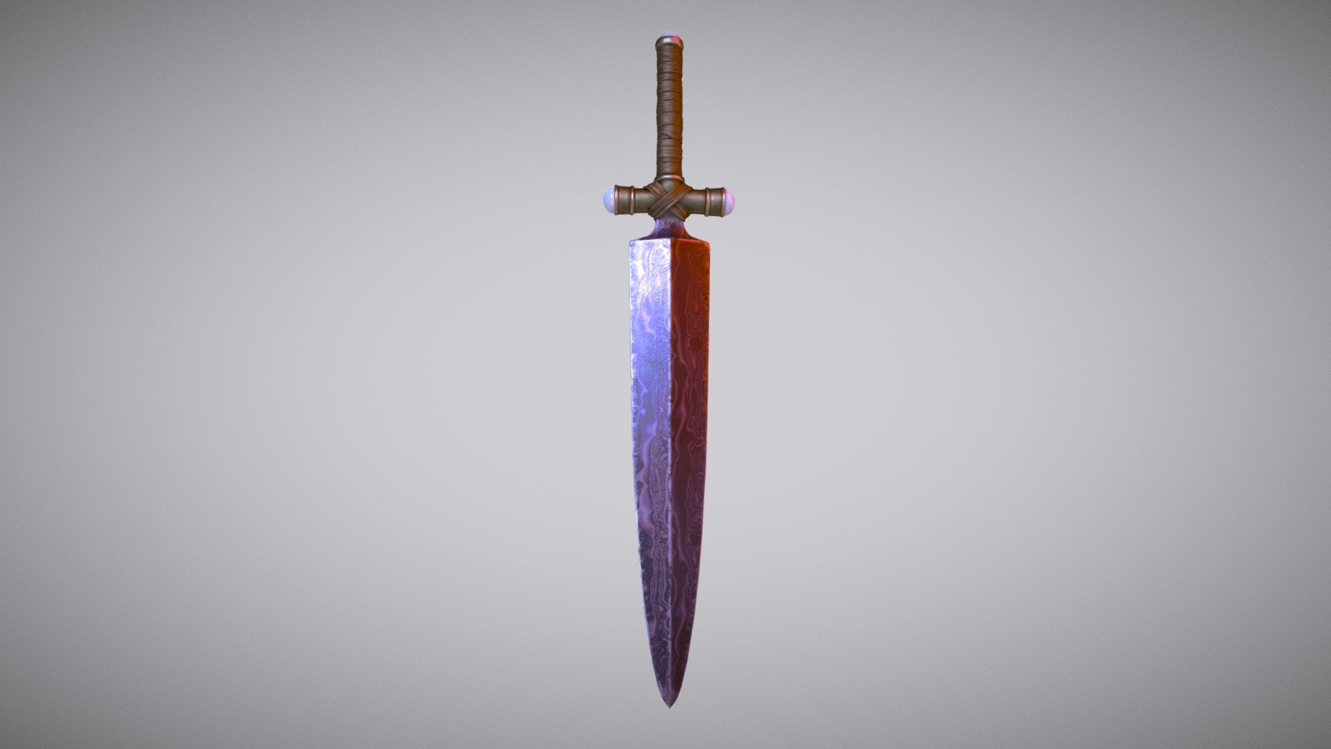 Purple Damask Steel Dagger - Download Free 3D model by Alex Malan ...