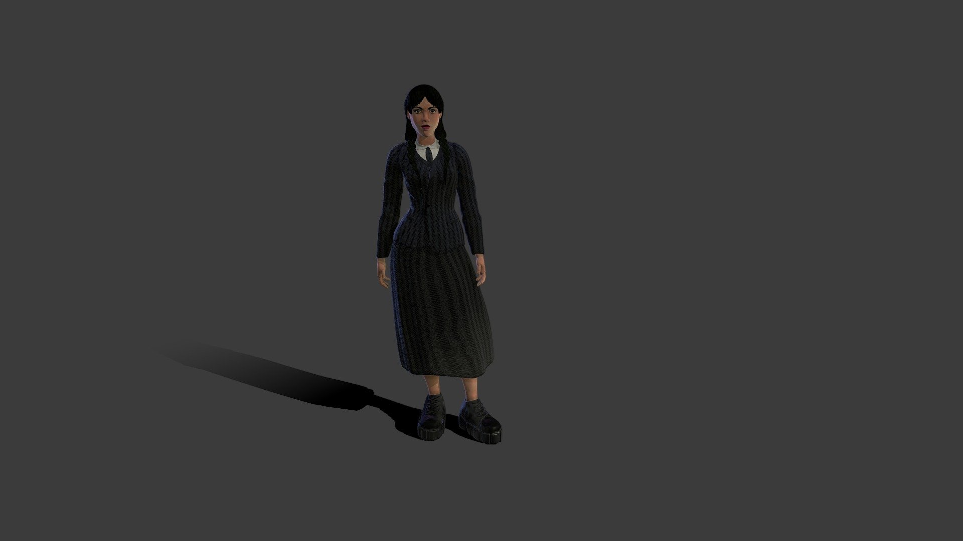 Wednesday character - 3D model by Reignys [b13b3fd] - Sketchfab