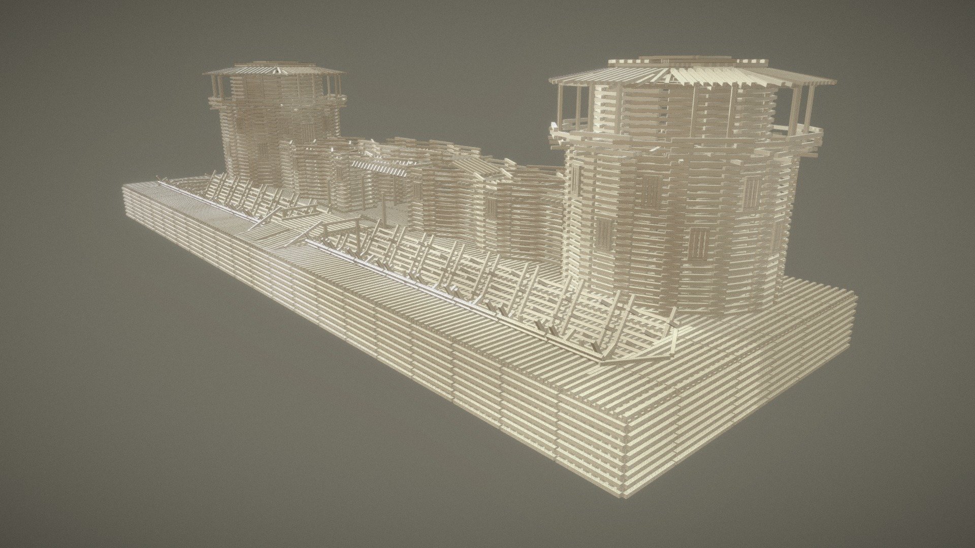 Tower of matches - 3D model by SaitoFarinar [b13b4d7] - Sketchfab