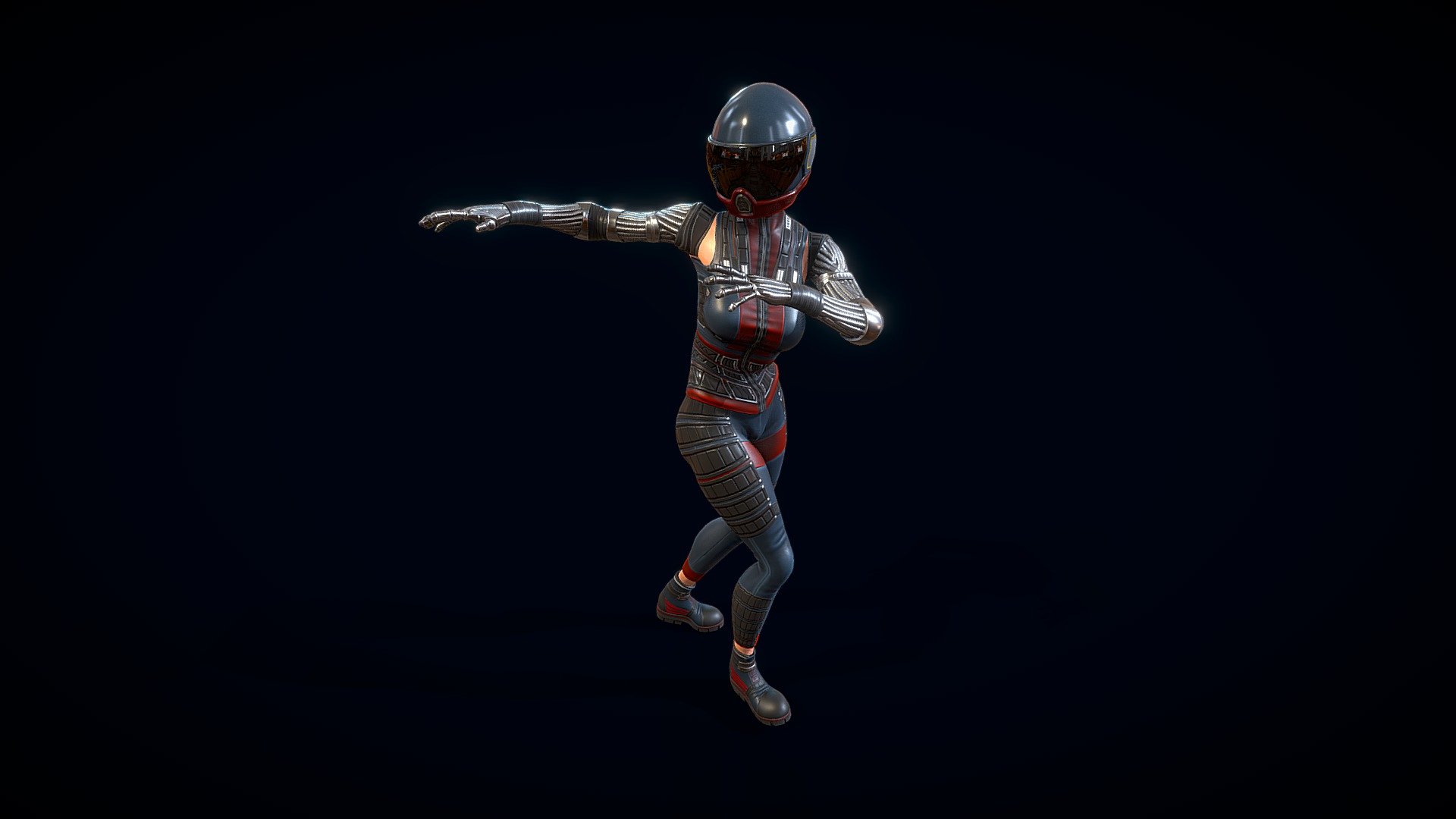 Cyber Racer (Animation Test) - 3D model by CGnewbie [b13b550] - Sketchfab