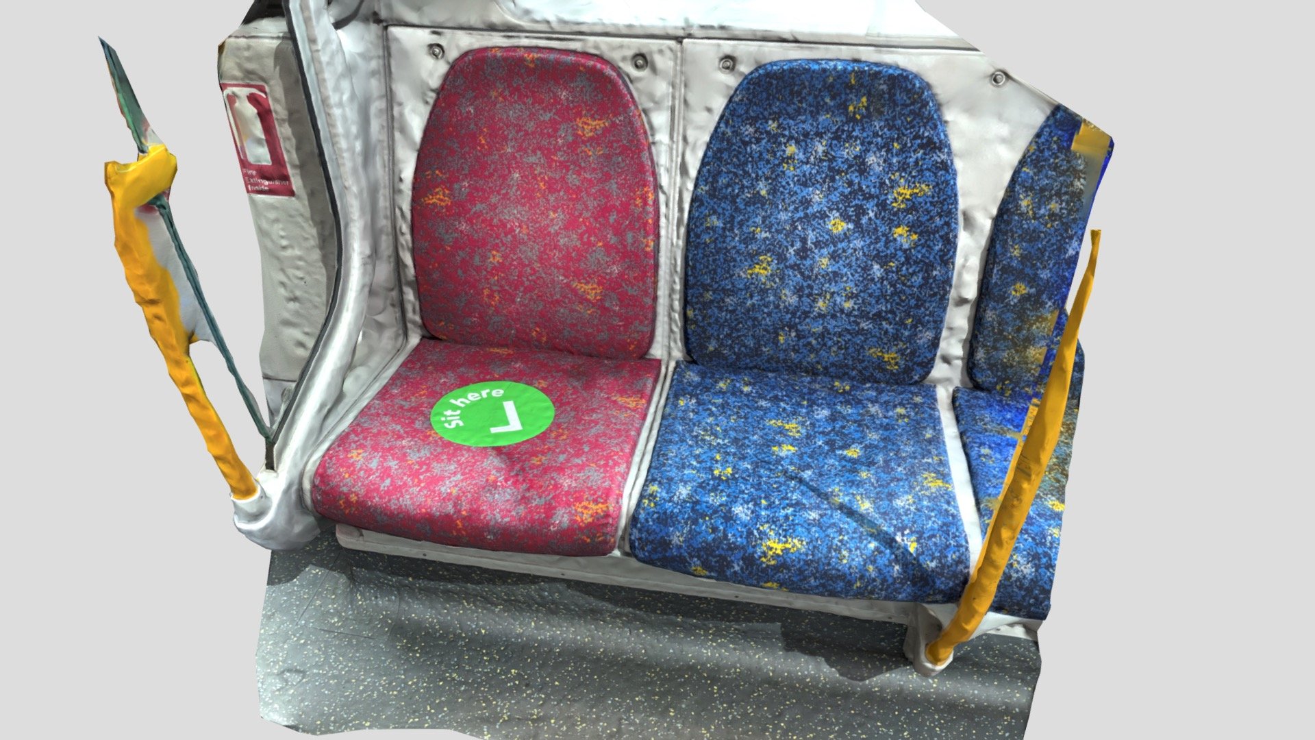 SYDNEY RAILWAY TRAIN SEATS 2 - Download Free 3D model by Jimmy Gunawan ...