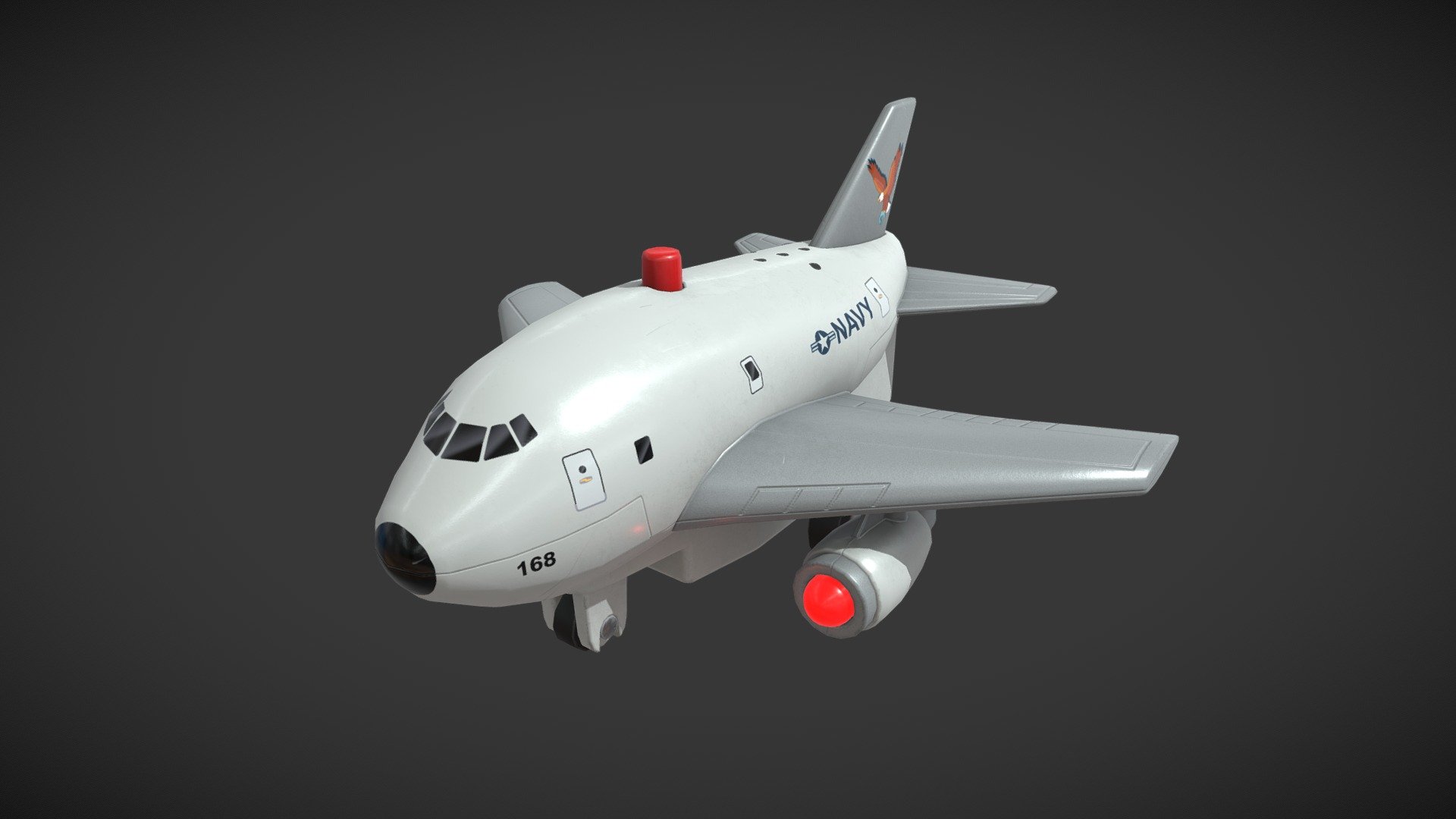 Plane Pull Back Toy - 3D model by hannahepling [b13e9b4] - Sketchfab