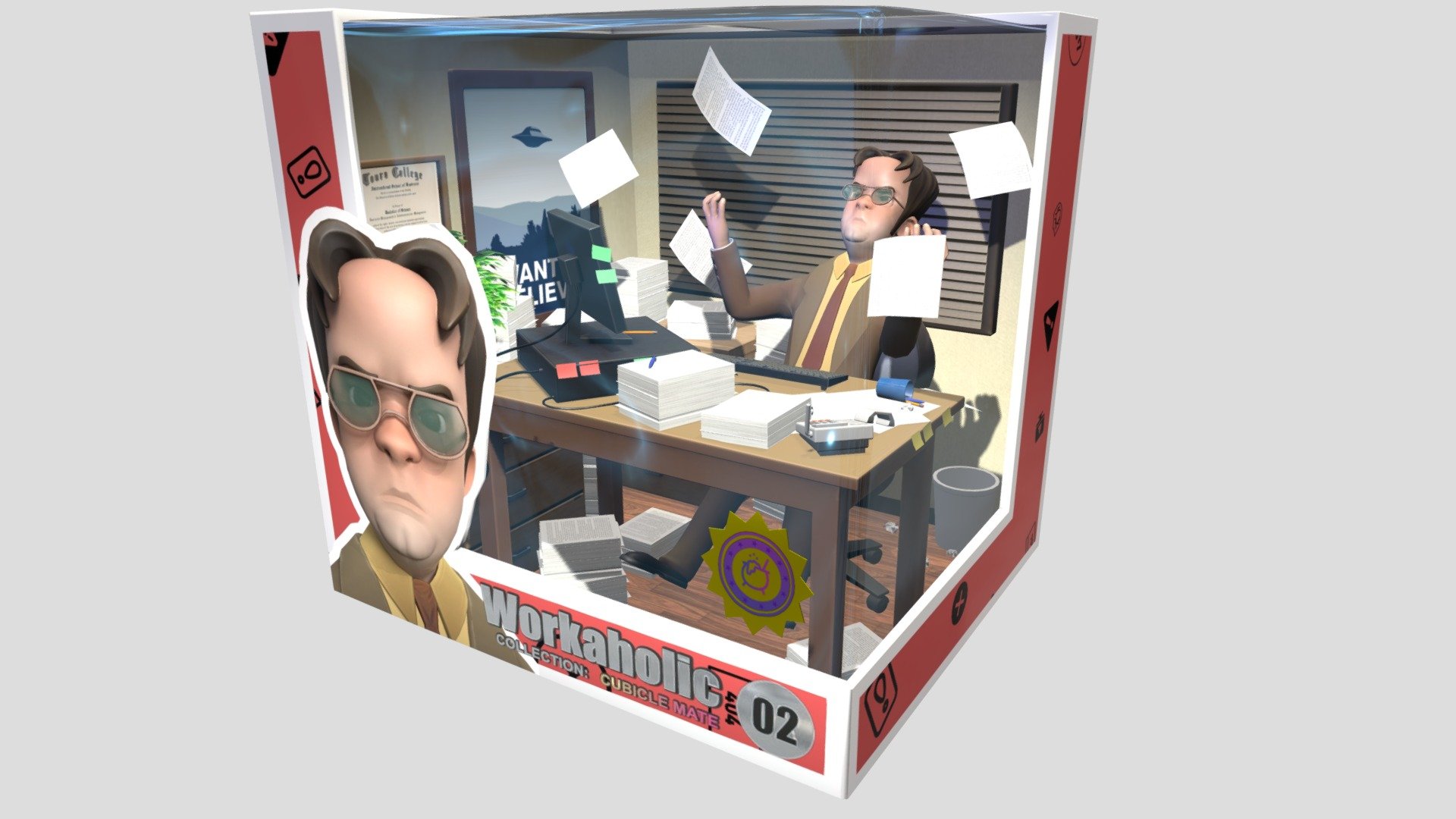 02. Workaholic. - 3D model by CubicleMate (@realtimealchemy) [b140f38 ...