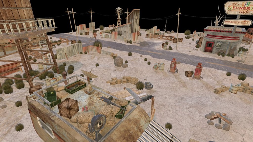 Diorama post-atomico - 3D model by AIV [b143298] - Sketchfab