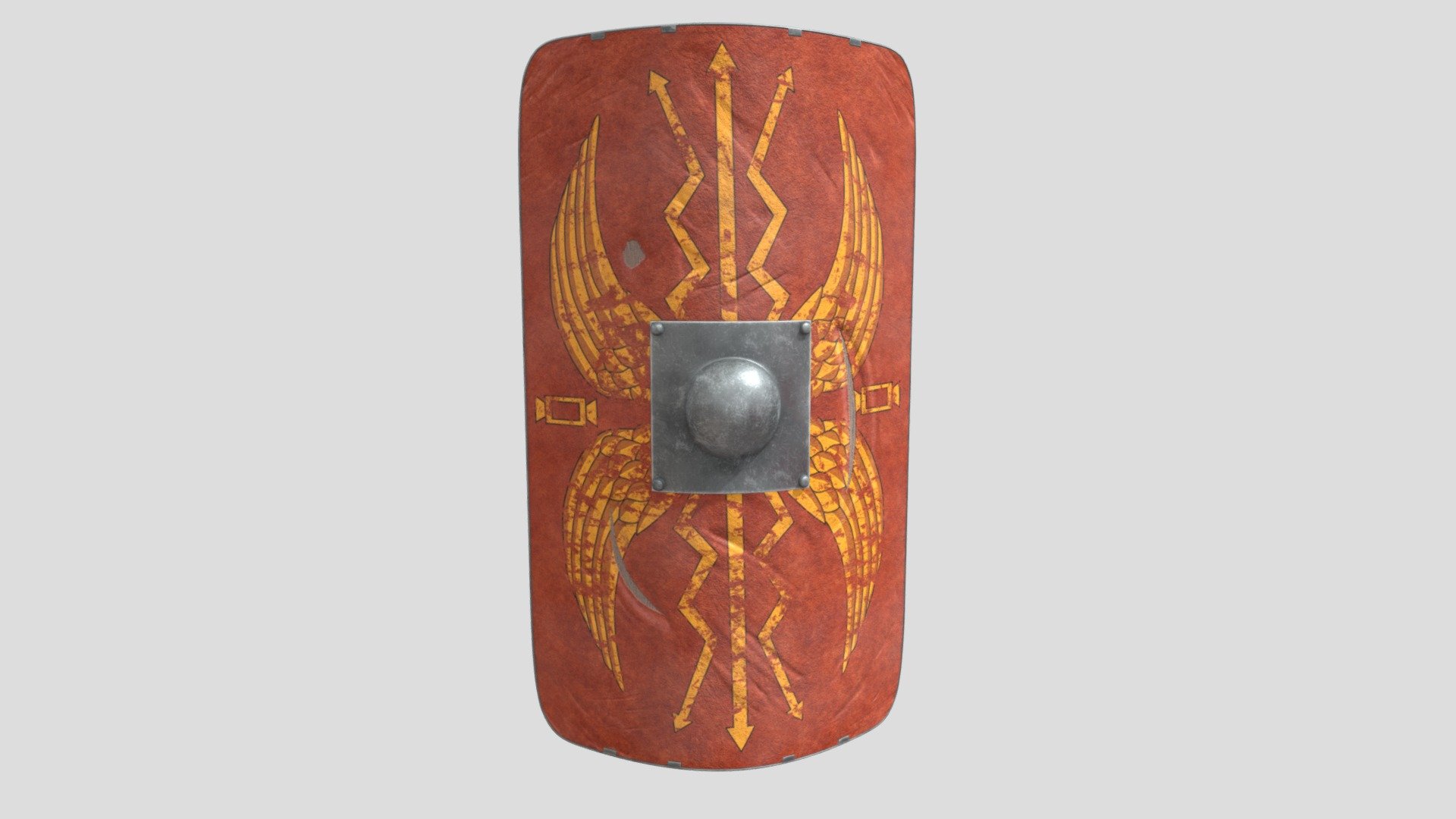 Roman Shield (Scutum) - 3D model by Aaron Kerwin (@AarKerwin) [b144dfa ...