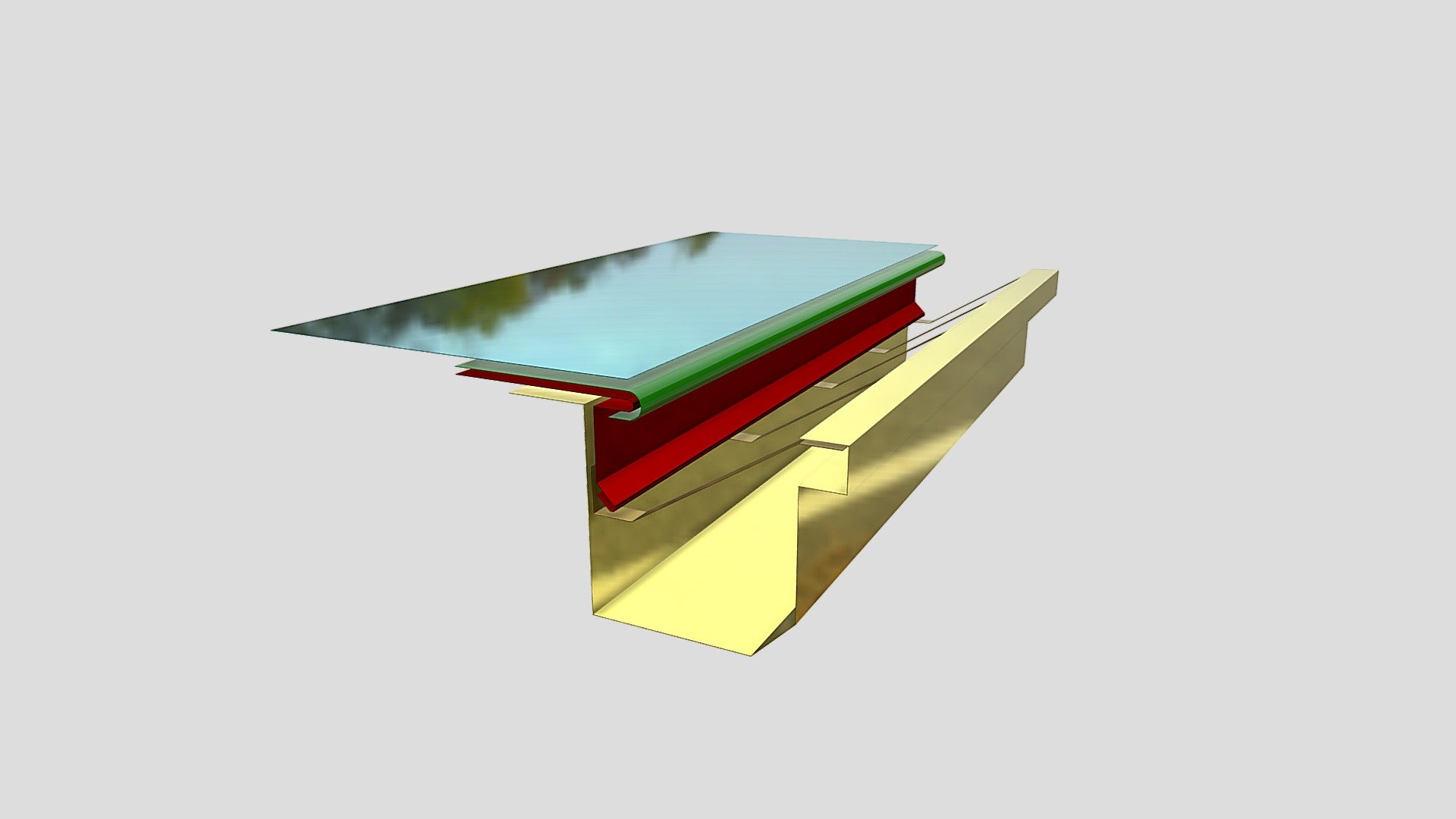 Box Gutter, Gutter Straps, & Eave Assembly - Download Free 3D model by ...