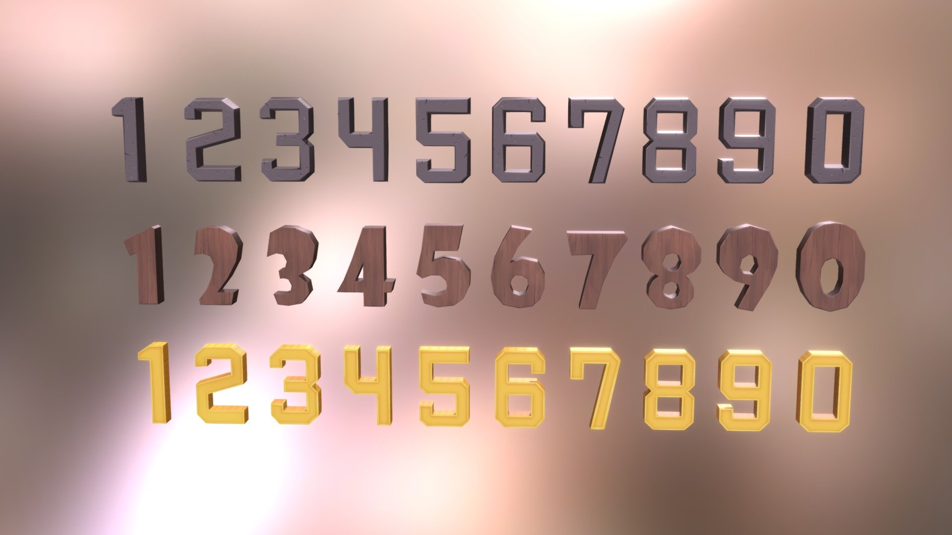 3D Number - Buy Royalty Free 3D model by layerlab [b1479c5] - Sketchfab ...