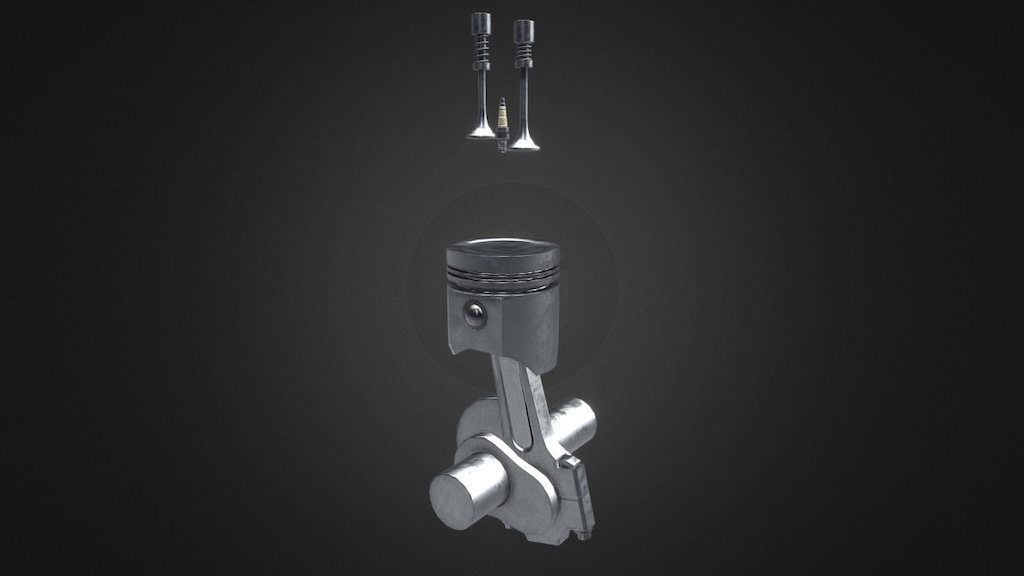 animated Piston - 3D model by j_Dewil [b149536] - Sketchfab