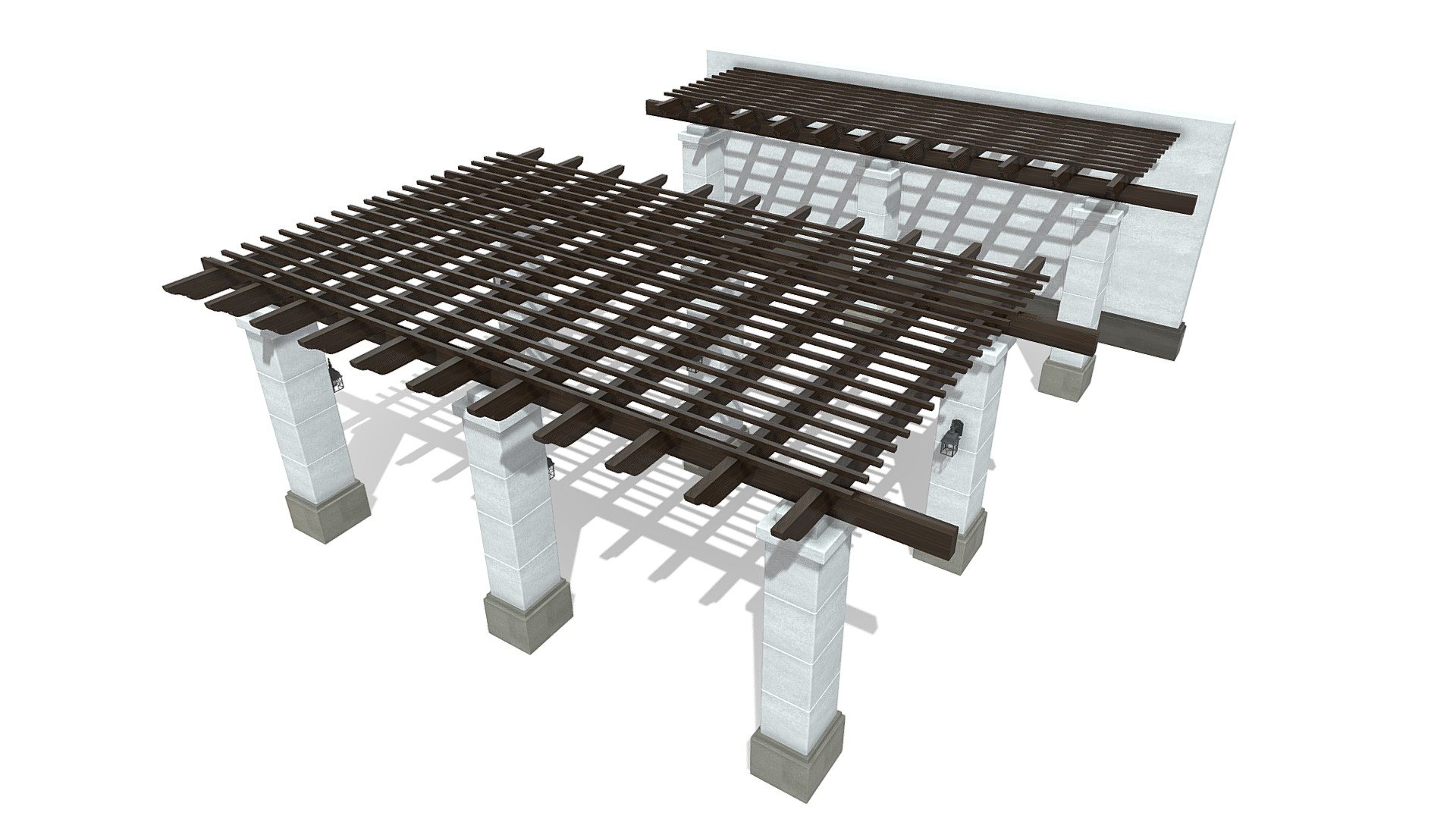 Modern Garden Trellis 2 - Buy Royalty Free 3D model by SHUBBAK [b149ea2 ...