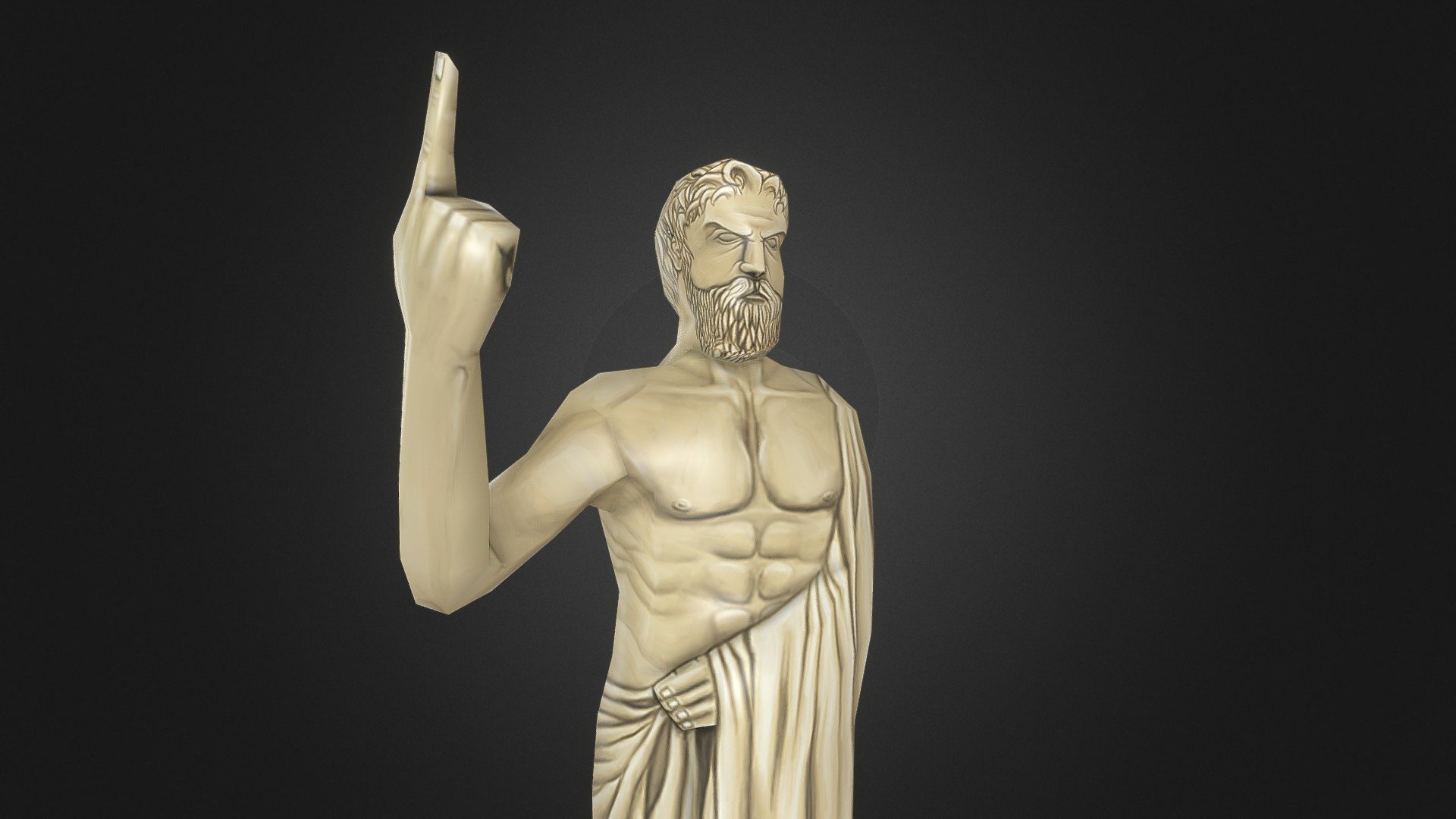Greek Stylized Low Poly Statue - 3D model by simviz.net (@simonscat ...