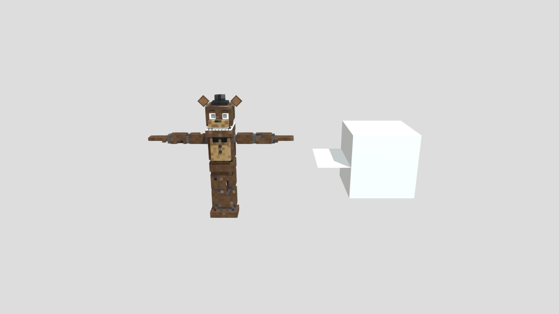 Withered Freddy Minecraft - Download Free 3D model by The Modelo Gamer ...