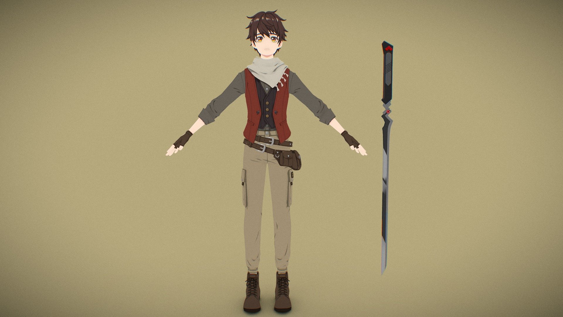 25th Baam anime character - Buy Royalty Free 3D model by Josef ...
