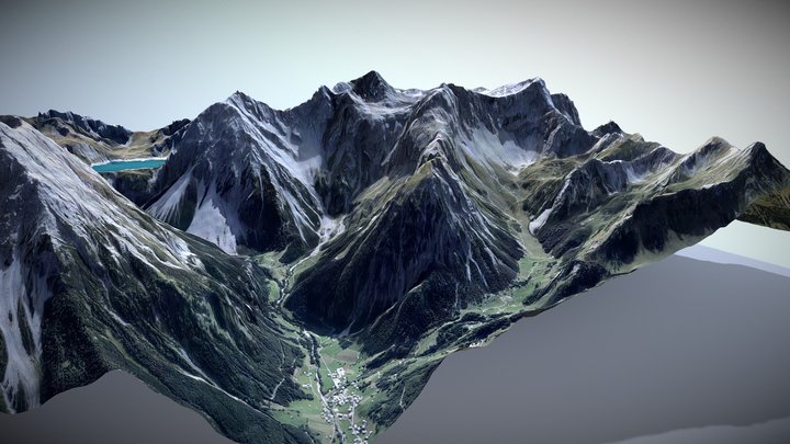 Alps-mountains 3D models - Sketchfab